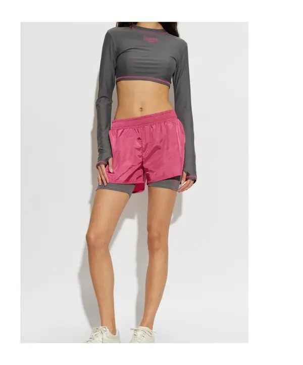 Moschino Active Long-sleeve Cropped Top