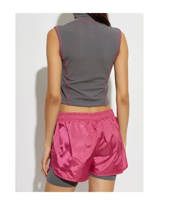 Moschino Active Zip-up Sleeveless Top