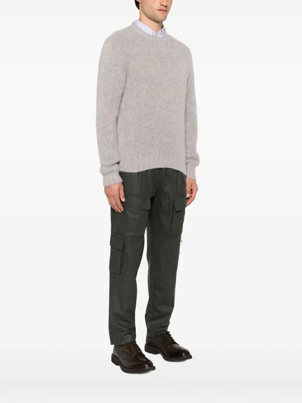 Brunello Cucinelli Ribbed-knit Raglan-sleeve Sweater