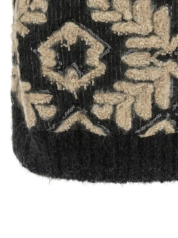 Brunello Cucinelli Sequin Intarsia Cardigan