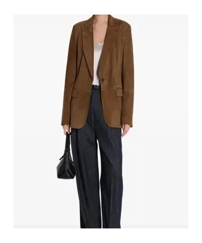 Brunello Cucinelli Long-sleeved Leather Jacket