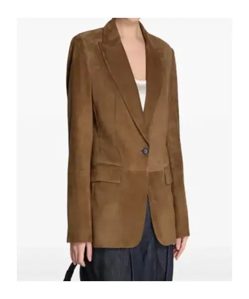 Brunello Cucinelli Long-sleeved Leather Jacket