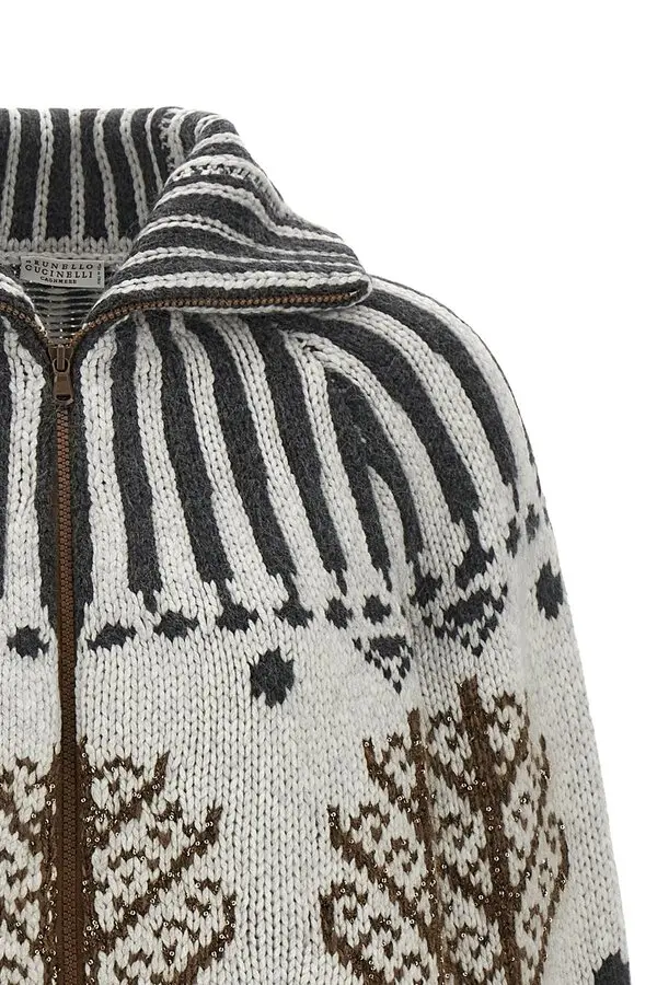 Brunello Cucinelli Multicolor 'nordic Heritage' Cardigan