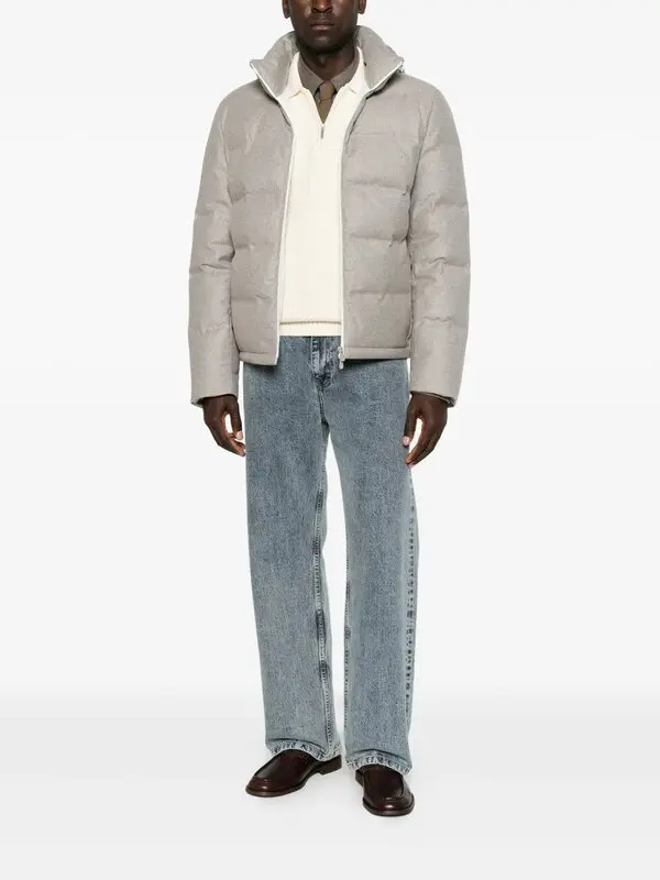 Brunello Cucinelli Houndstooth-pattern Quilted Jacket