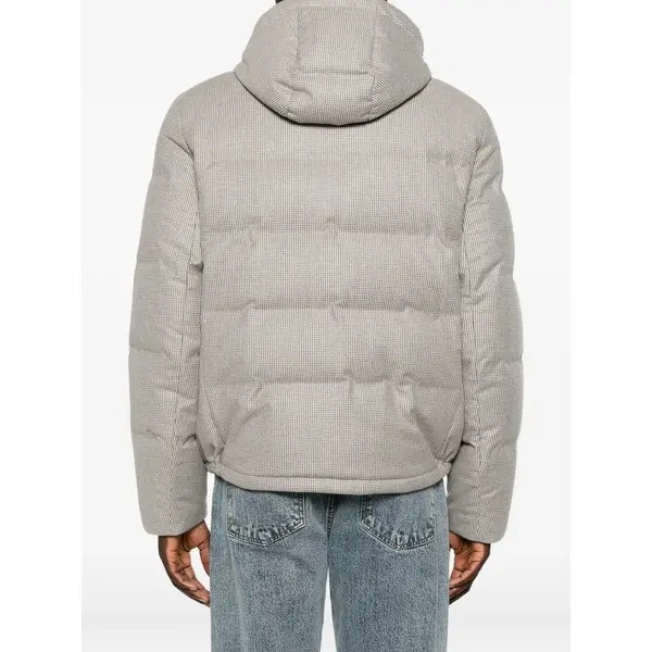 Brunello Cucinelli Houndstooth-pattern Quilted Jacket