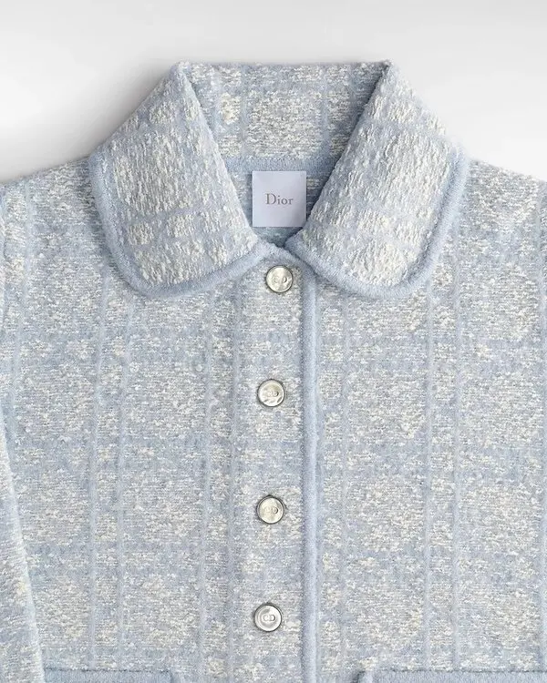 Dior Cannage Regular-fit Jacket - Light Blue