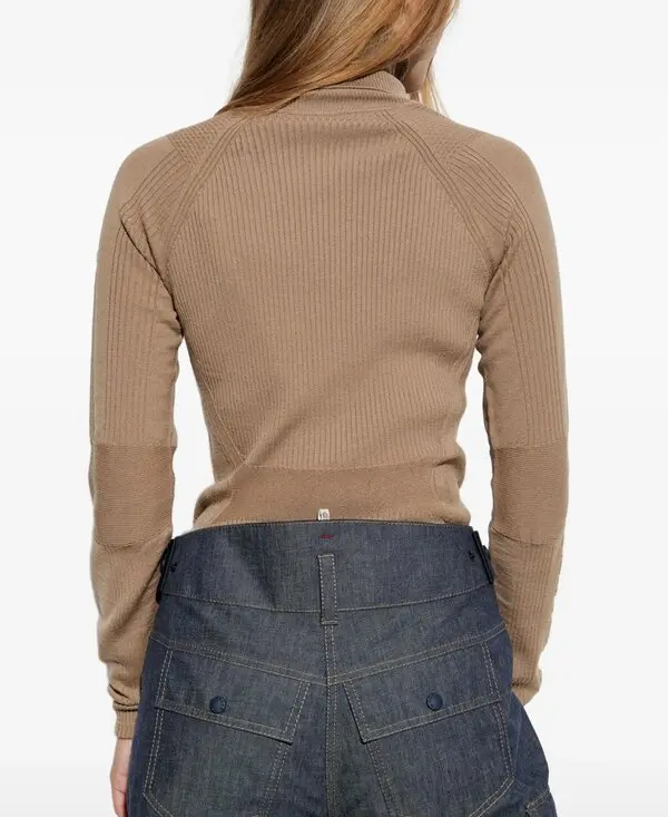 Moncler Logo-appliqué Ribbed-knit Jumper