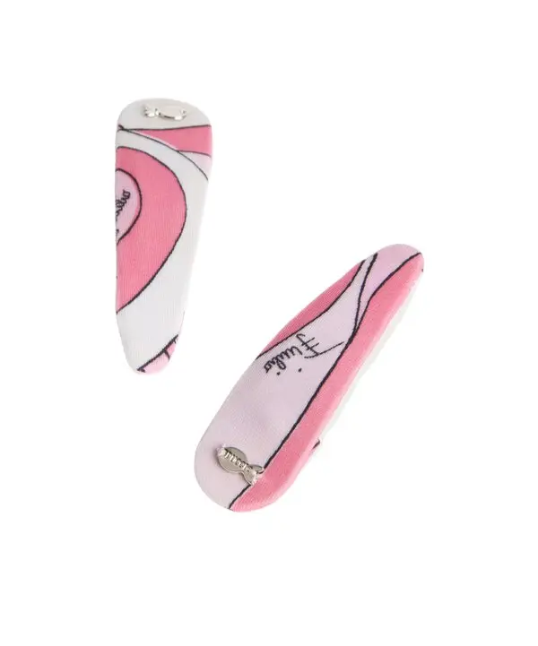 Emilio Pucci Printed Hair Clip - Pink