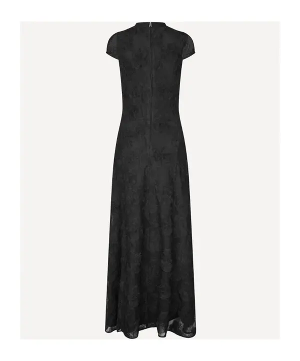 ROTATE BY BIRGER CHRISTENSEN Flower Mesh Maxi Dress