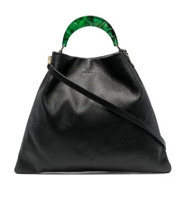 Marni Logo Debossed Top Handle Bag