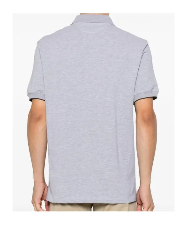 Brunello Cucinelli Logo-embroidered Piqué Polo Shirt - Gray