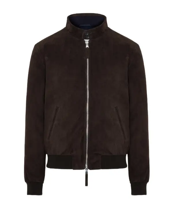 THE JACK LEATHERS The Jackie Leathers Suede Zip Jacket