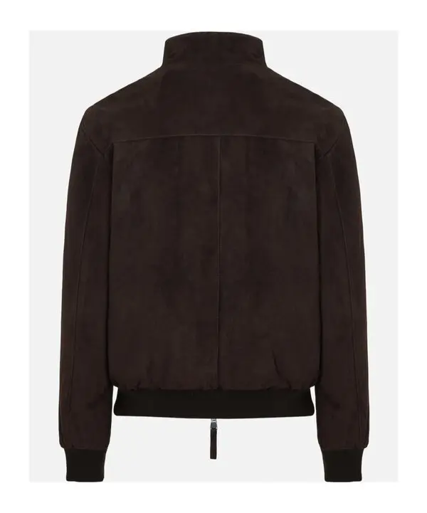 THE JACK LEATHERS The Jackie Leathers Suede Zip Jacket