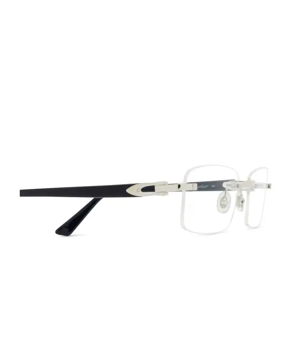Cartier Rimless Rectangular Frame Glasses
