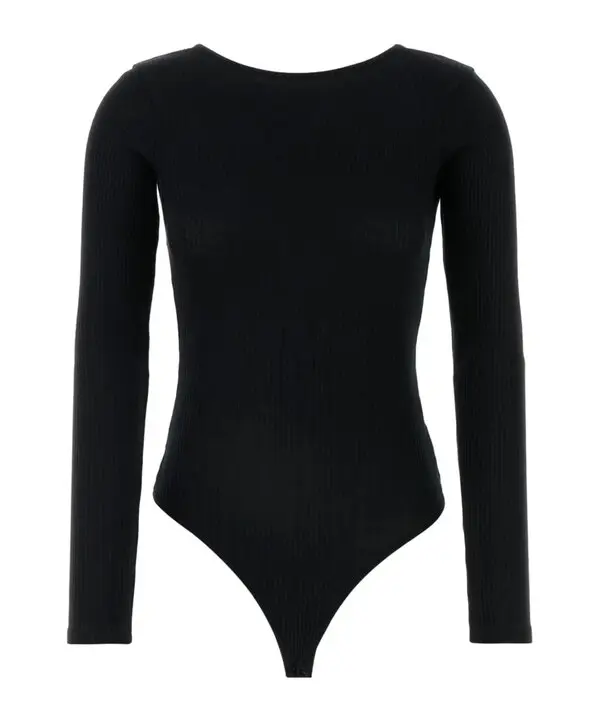 AGOLDE Ribbed Long Sleeve Bodysuit Tops