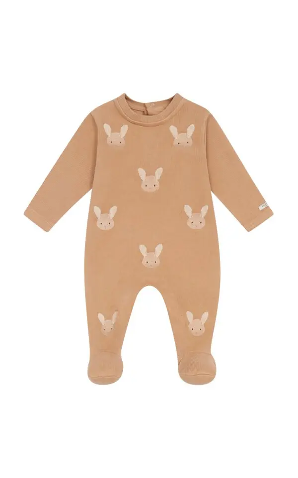 DONSJE AMSTERDAM Phlyn Onesie | Fluffy Bunnies - Brown