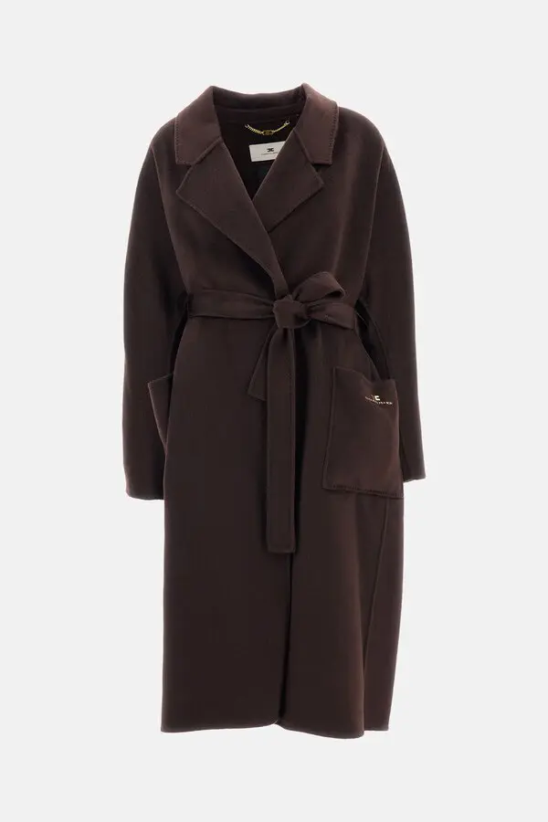 Elisabetta Franchi Cappotto In Lana Double