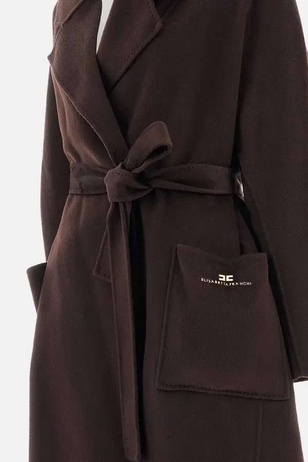 Elisabetta Franchi Cappotto In Lana Double