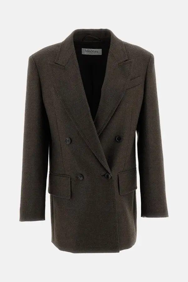 Max Mara Blazer Doppiopetto In Batavia Lana
