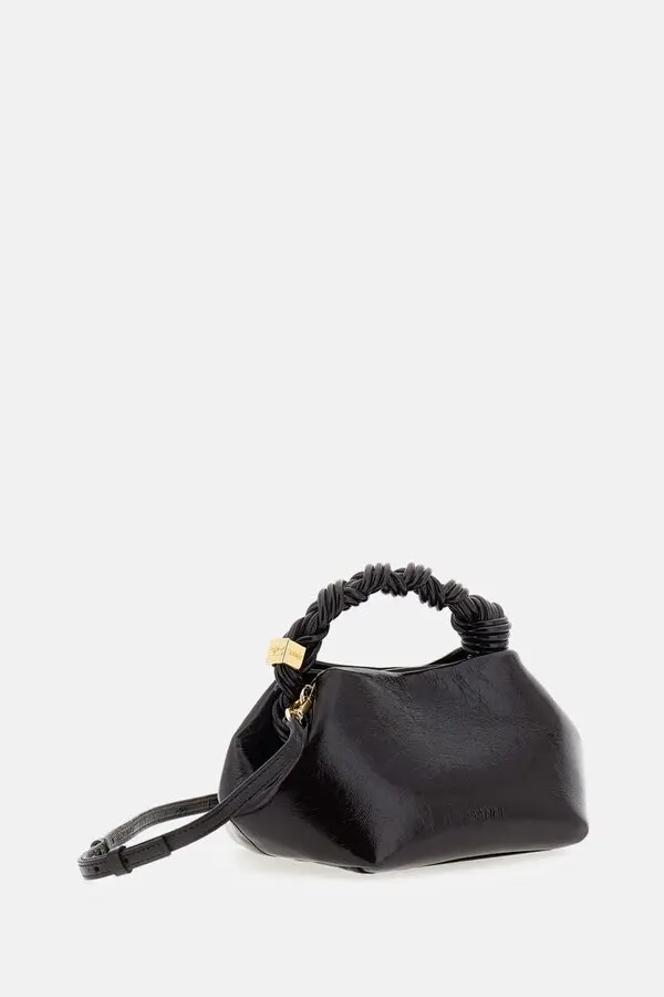 GANNI Borsa A Mano Small Bou Lucida - Marrone