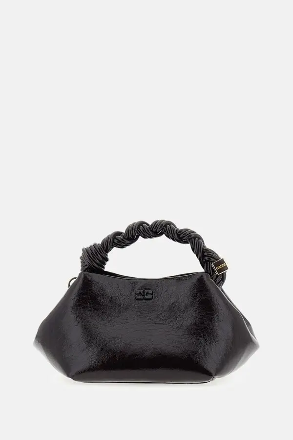 GANNI Borsa A Mano Small Bou Lucida - Marrone