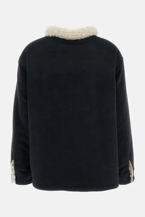 META CAMPANIA COLLECTIVE Overshirt Reversibile Julius In Cashmere E Shearling