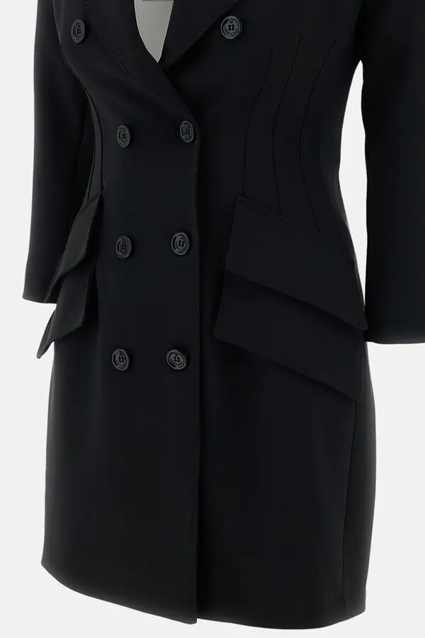 Elisabetta Franchi Abito Robe-manteau Corto In Crêpe