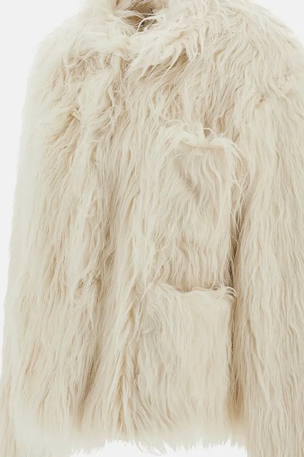META CAMPANIA COLLECTIVE Giacca Workwear Corta Bill In Shearling A Pelo Lungo