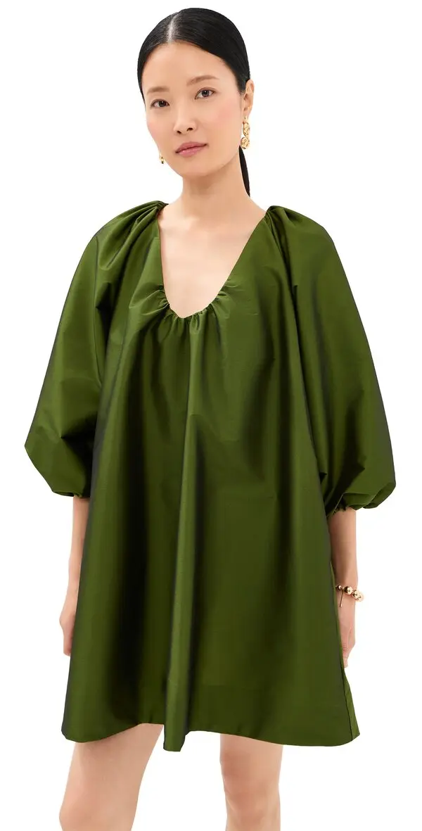 Bernadette George Short Dress - Dark Lime