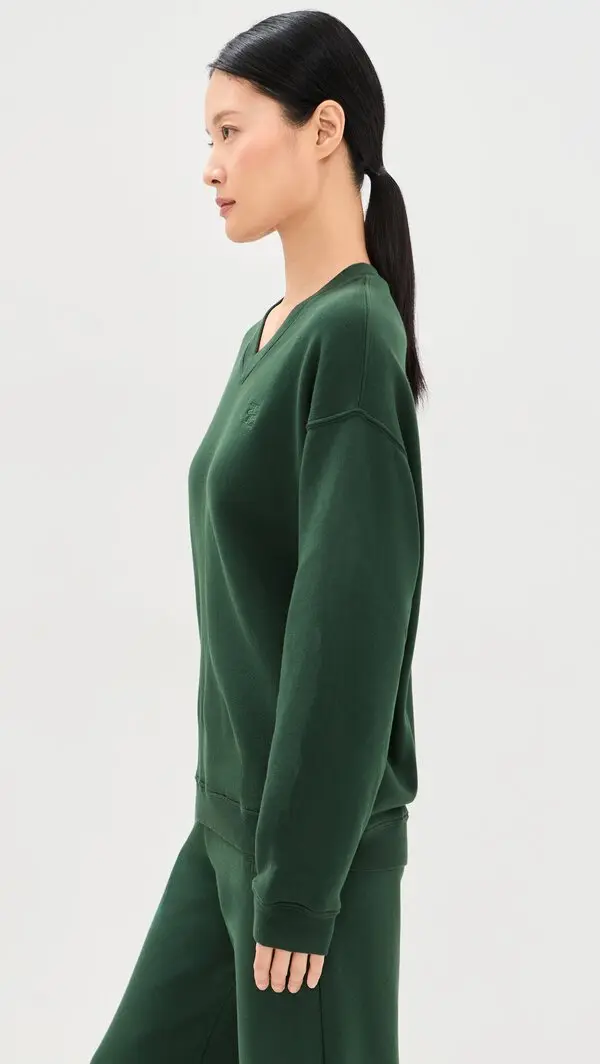 Eterne Oversized V Neck Sweatshirt