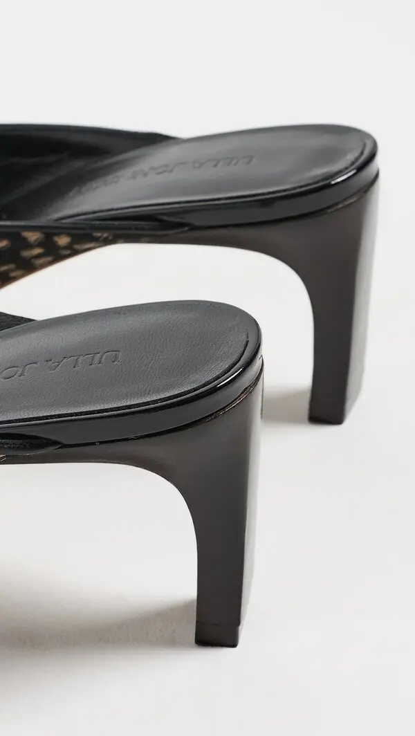 Ulla Johnson Mix Media Mid Heel Mules
