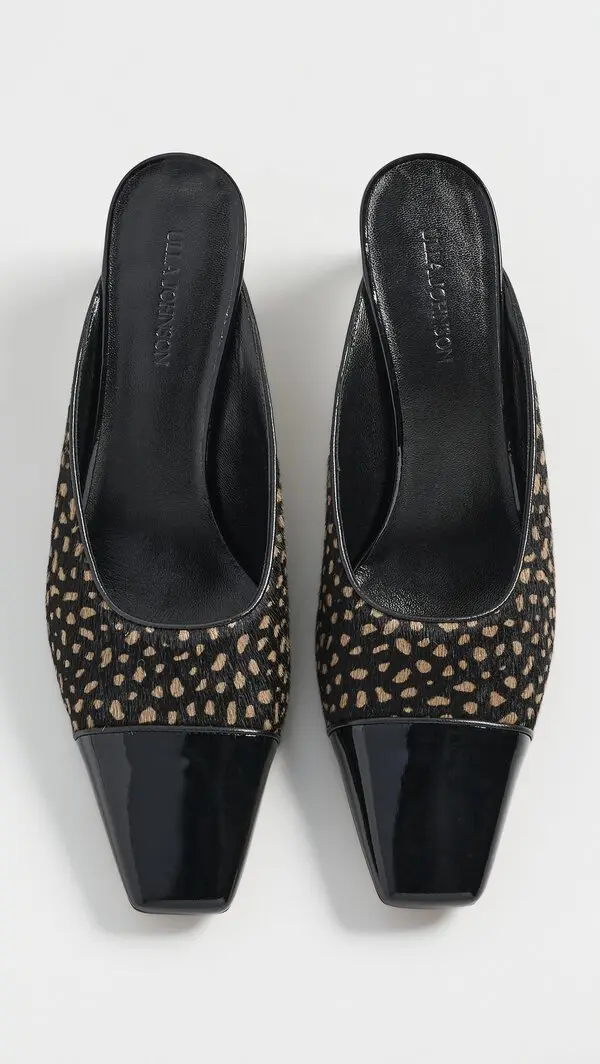 Ulla Johnson Mix Media Mid Heel Mules