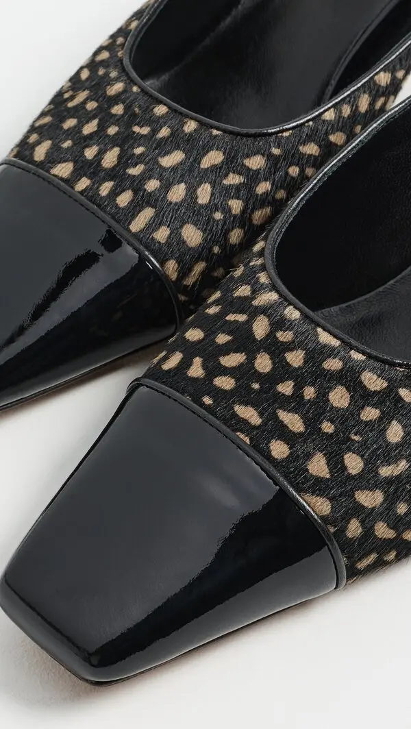 Ulla Johnson Mix Media Mid Heel Mules
