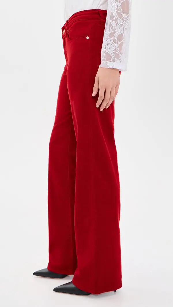 FRAME X Amelia Gray The Corduroy Gray Pants