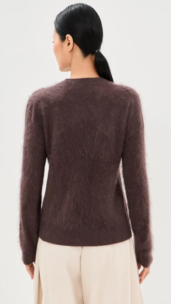 Veronica Beard Frankie Brushed Cashmere Pullover