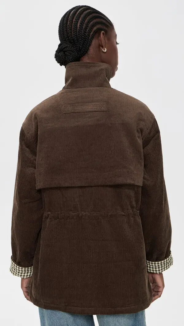 HOUSE OF SUNNY Corduroy Funnel Neck Jacket