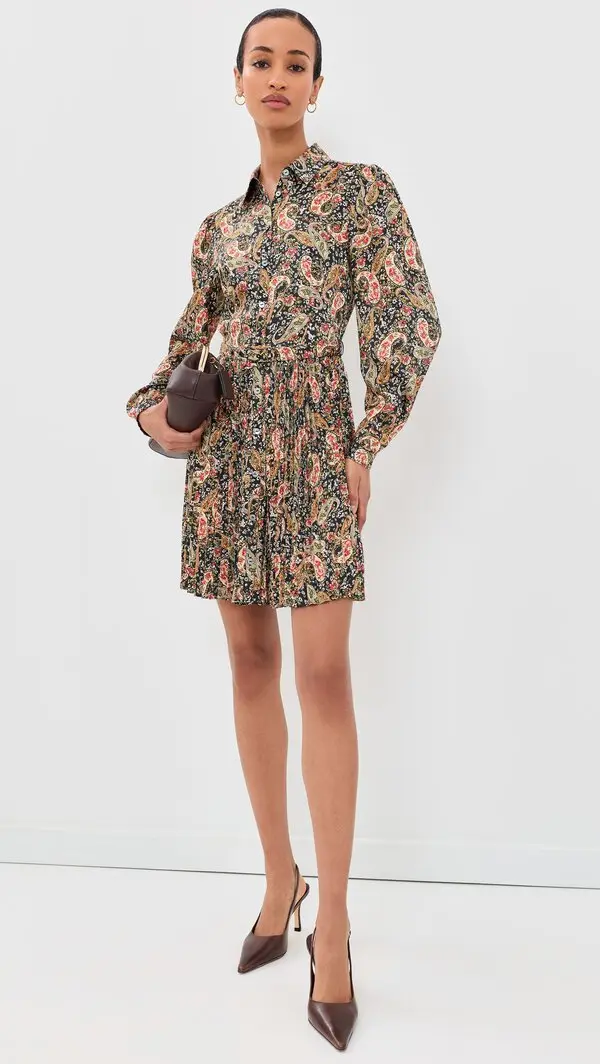 Cinq À Sept Rose Paisley Reynolds Dress