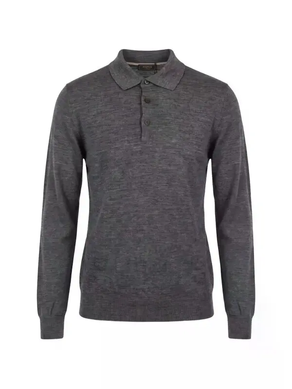 Peserico Long-sleeve Polo Sweater