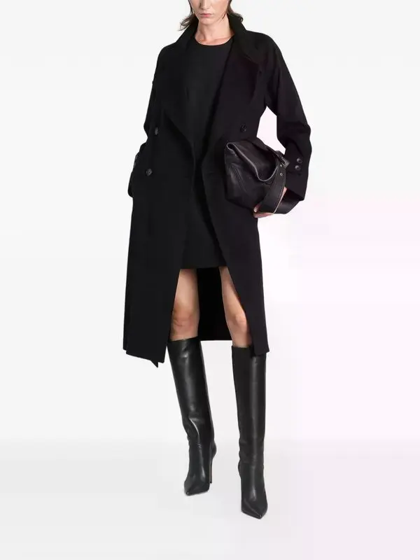 Tagliatore Double-breasted Belted Coat