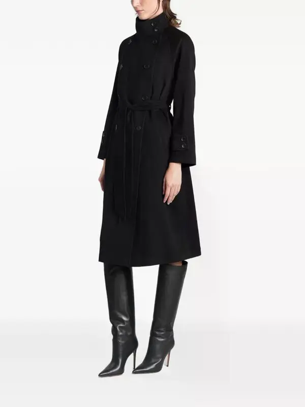 Tagliatore Double-breasted Belted Coat