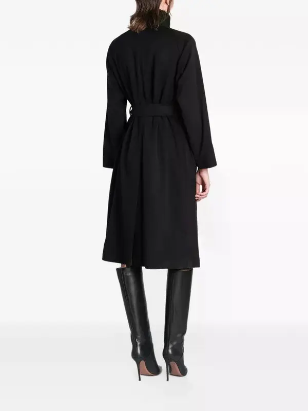 Tagliatore Double-breasted Belted Coat