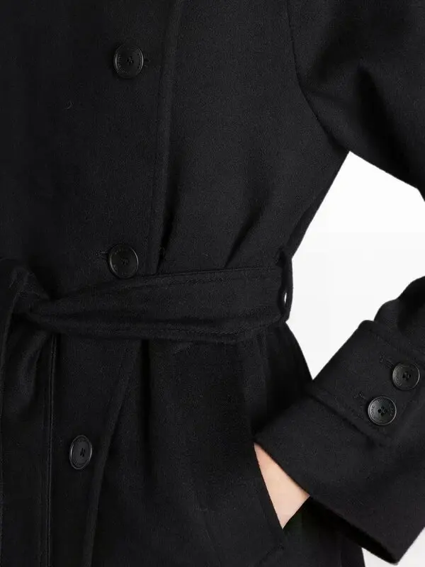 Tagliatore Double-breasted Belted Coat