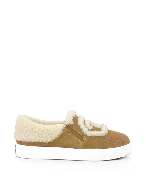 Philipp Plein Shearling-trim Hexagon Sneakers