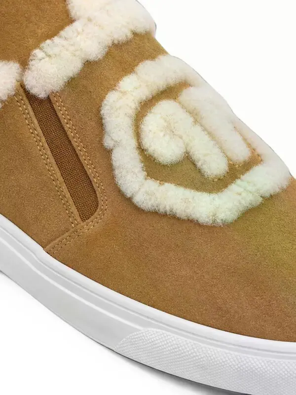 Philipp Plein Shearling-trim Hexagon Sneakers