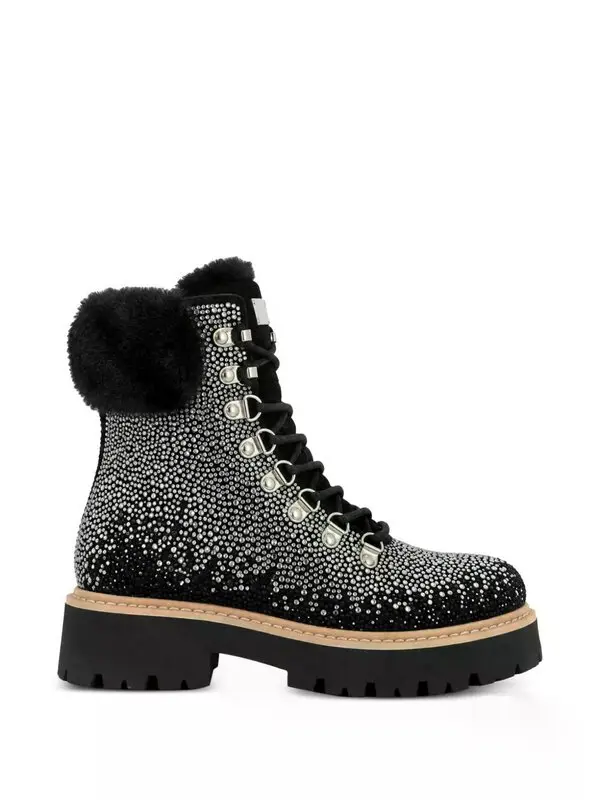 Philipp Plein Crystal-embellished Boots - Black