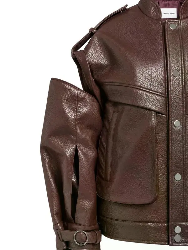 WEILI ZHENG Detachable-sleeve Epaulette Jacket