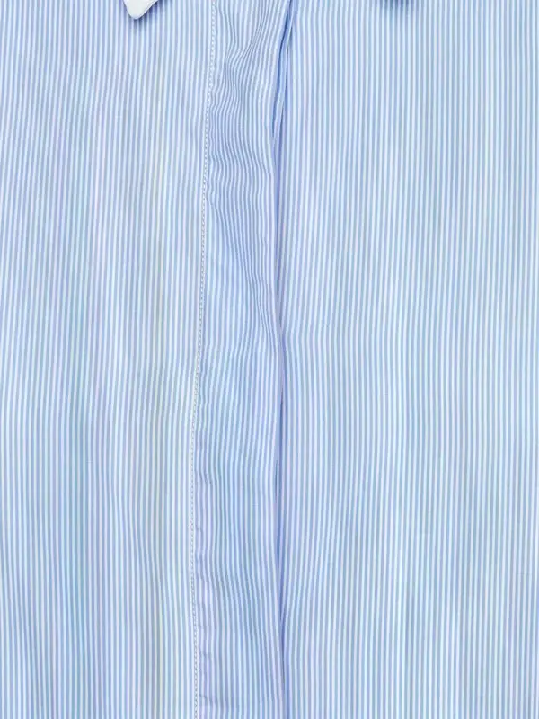 Balenciaga Striped Contrast-detail Shirt