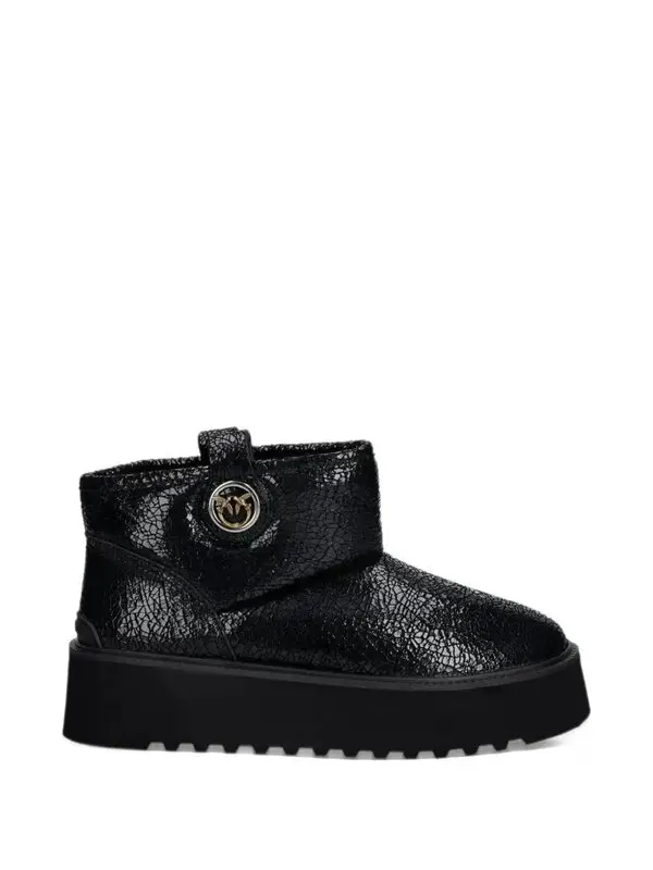 Pinko Martina 08 Cracked-effect Platform Boots