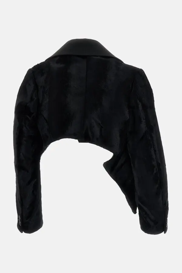 Comme Des Garçons Giacca Sculpture Corta Asimmetrica