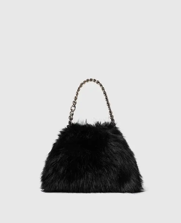 Stella McCartney Falabella Plush Mini Drawstring Bag